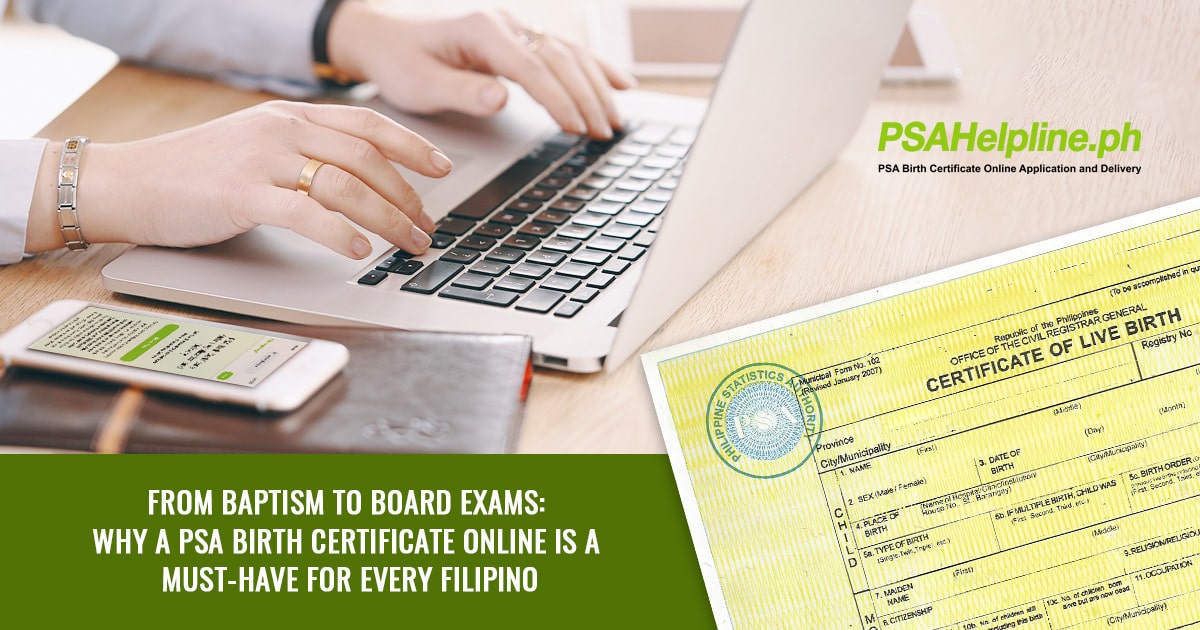 PSA Birth Certificate Online: Baptism To PRC Board Exam