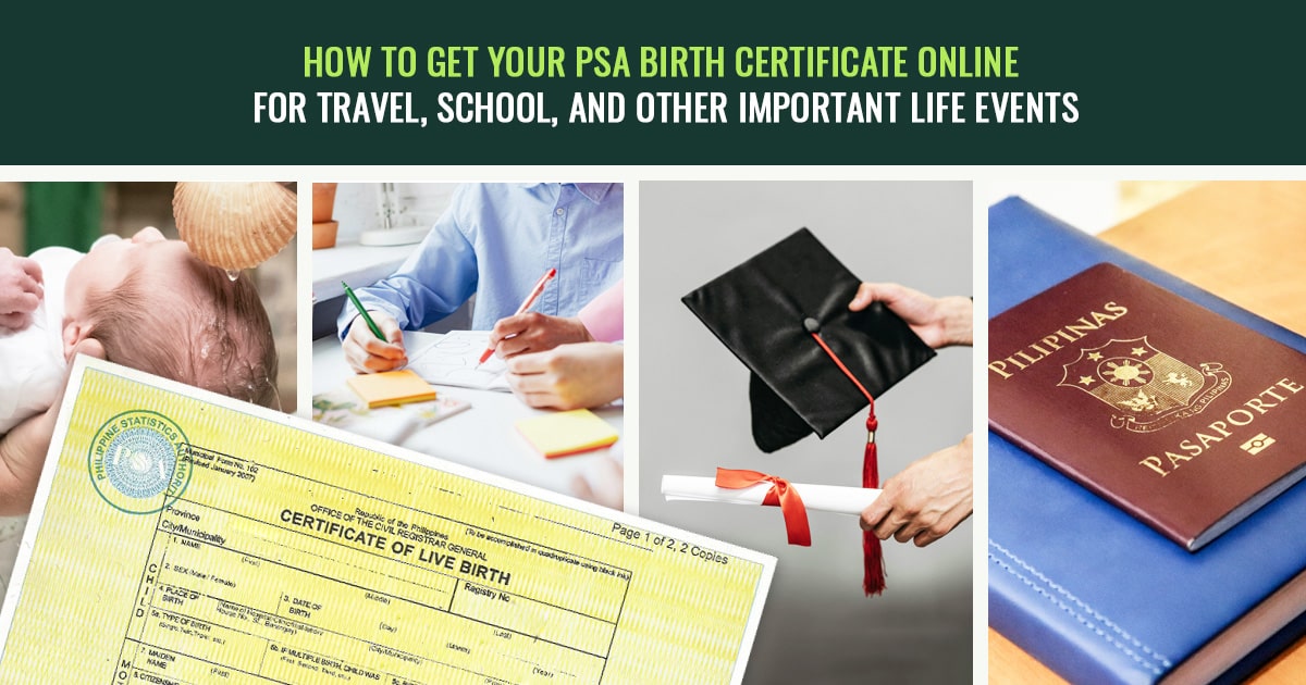 PSA Online: Birth Certificate Delivery