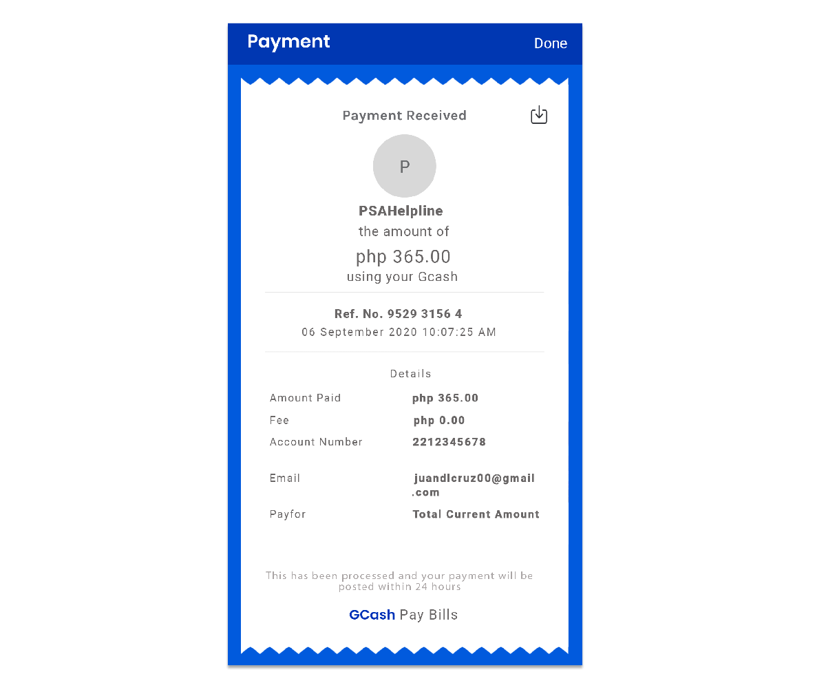 How To Pay For Your PSA Birth Certificate Online Via GCash