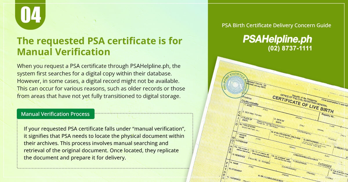 PSAHelpline Delivery Concern Guide