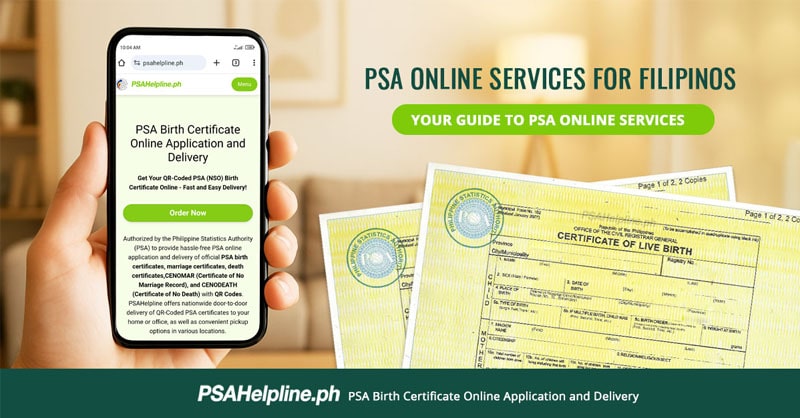 PSA Online: Order PSA Birth, Marriage, Death Certificates
