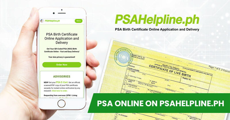 PSA Online: Save on PSA Birth Certificate Requests