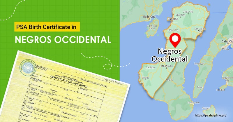 Find the nearest PSA CRS outlets in Negros Occidental
